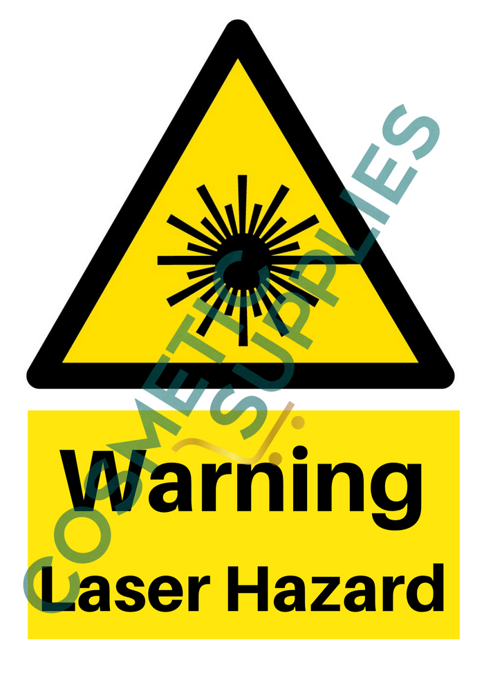 Laser Hazard Warning Sign (5x7") – Cosmetic Supplies UK